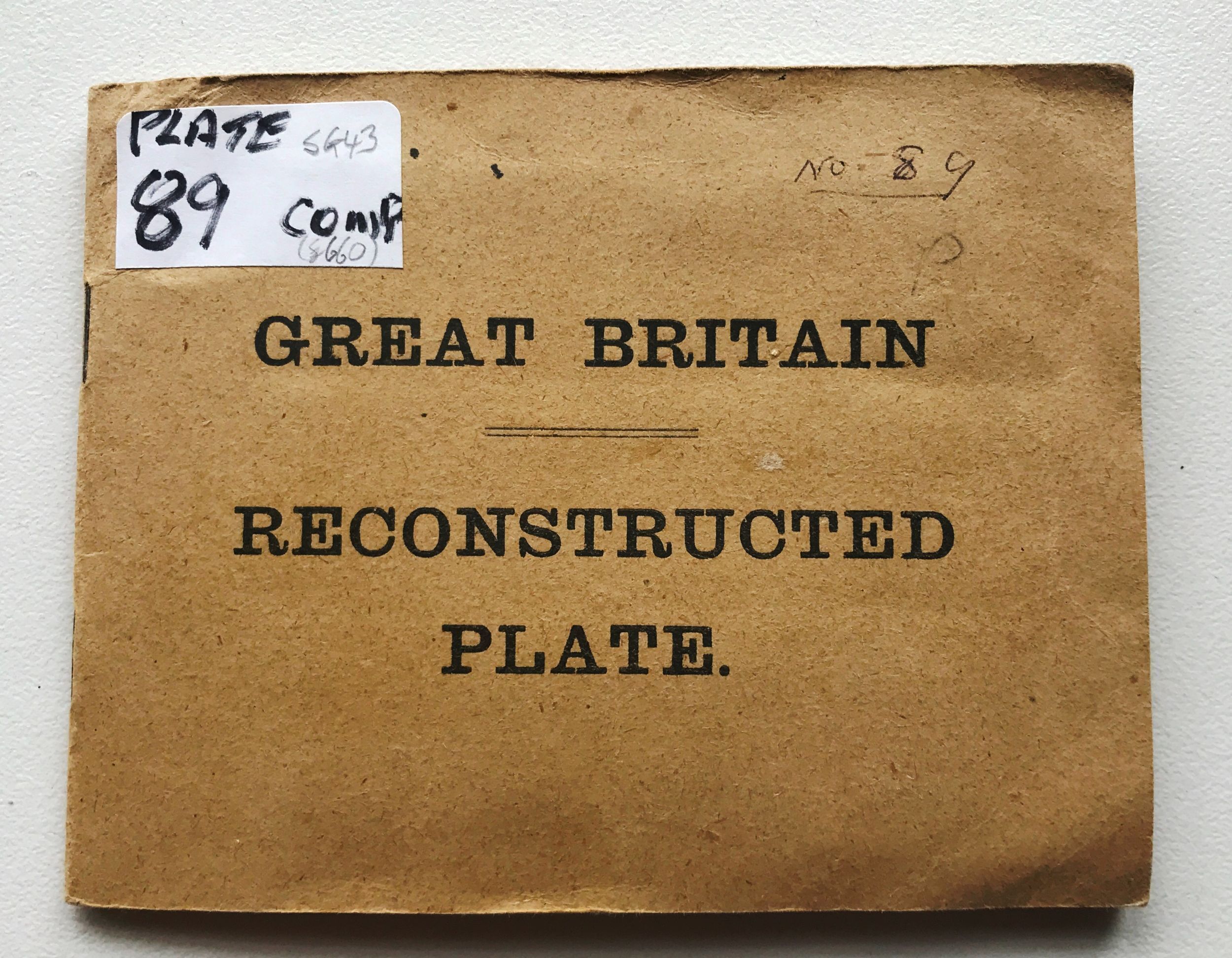 SG43 penny red fully reconstructed plate 89 of 240 Queen Victoria ...