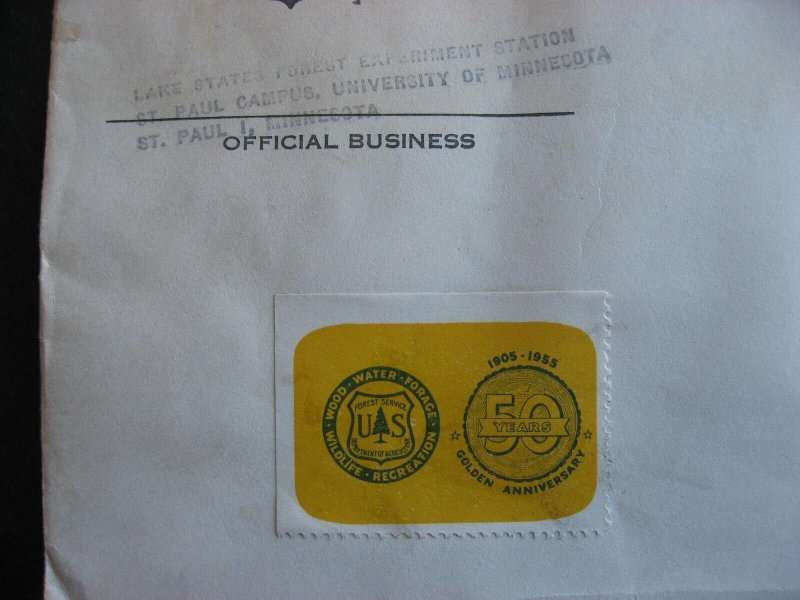 USA label Forest Service DOA 50th anniversary on back damaged cover ...