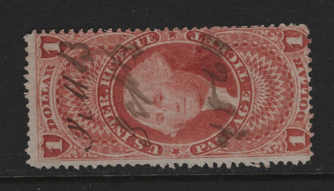 R74c used revenue stamp neat cancel with nice color cv $ 350 ! see pic ...