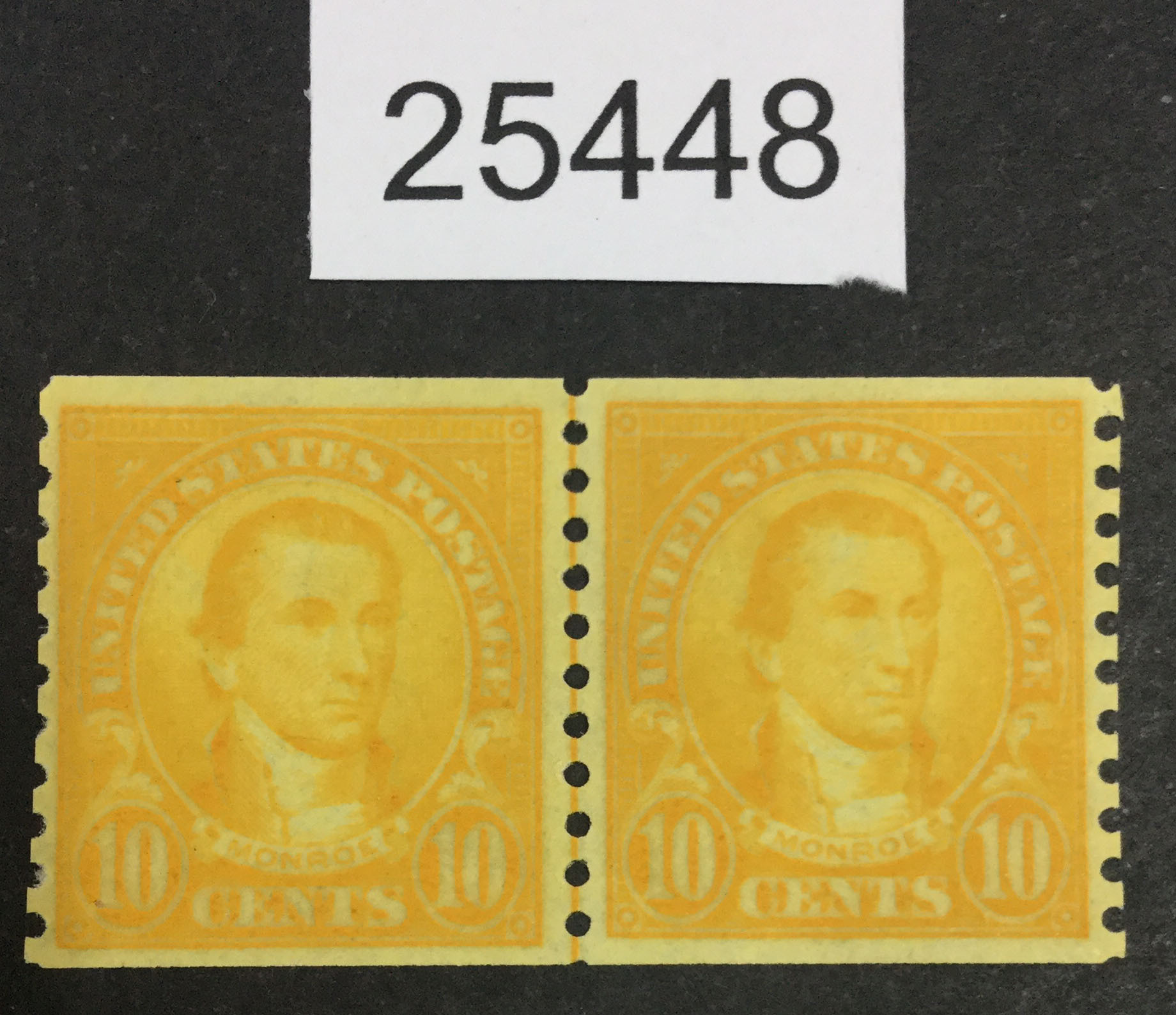 US Stamps #603 Mint OG NH Line Pair LOT #25448 | United States, General ...