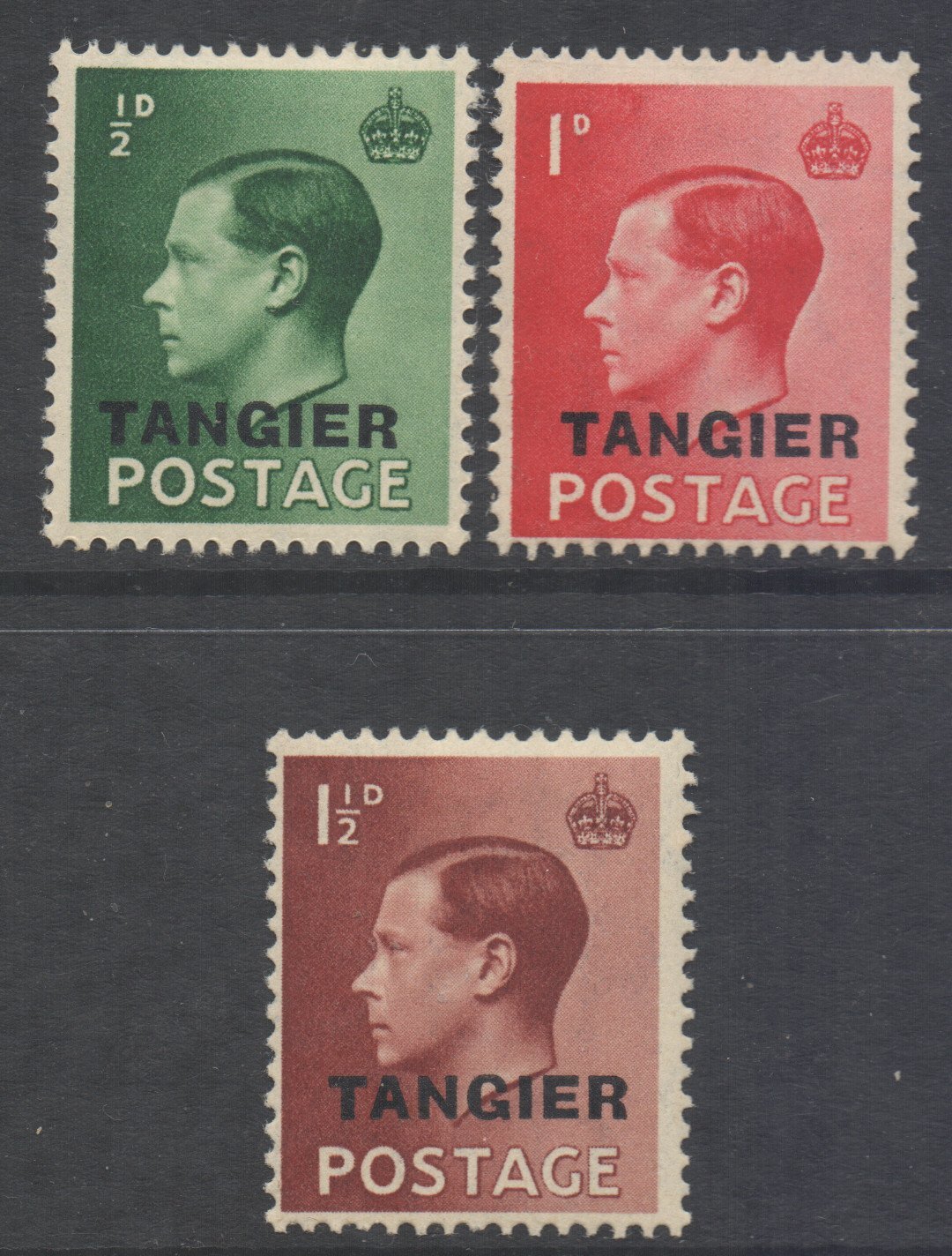 Morocco Tangier Scott 511/513 - SG241/243, 1936 Edward VIII Set MH ...
