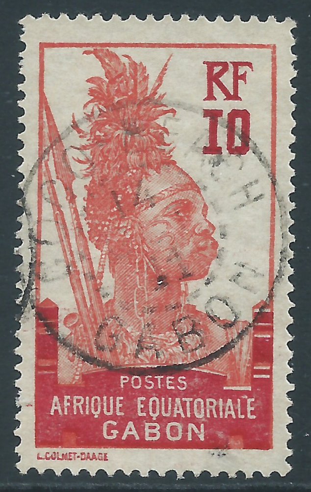 Gabon, Sc #54, 10c Used | Europe - France & Colonies, General Issue ...