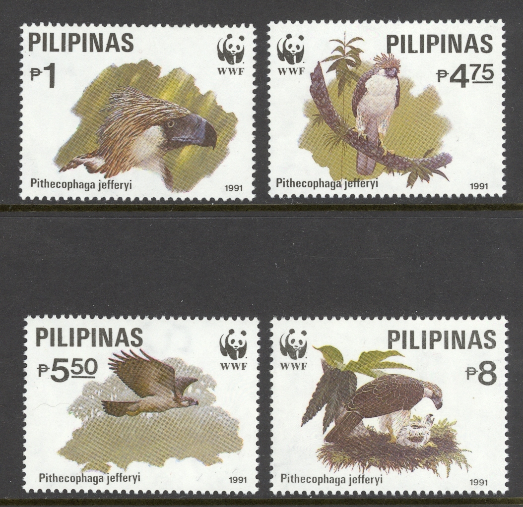 Philippines Sc# 2094-2097 MNH 1991 1p-8p Pithecophaga Jefferyi | Asia ...