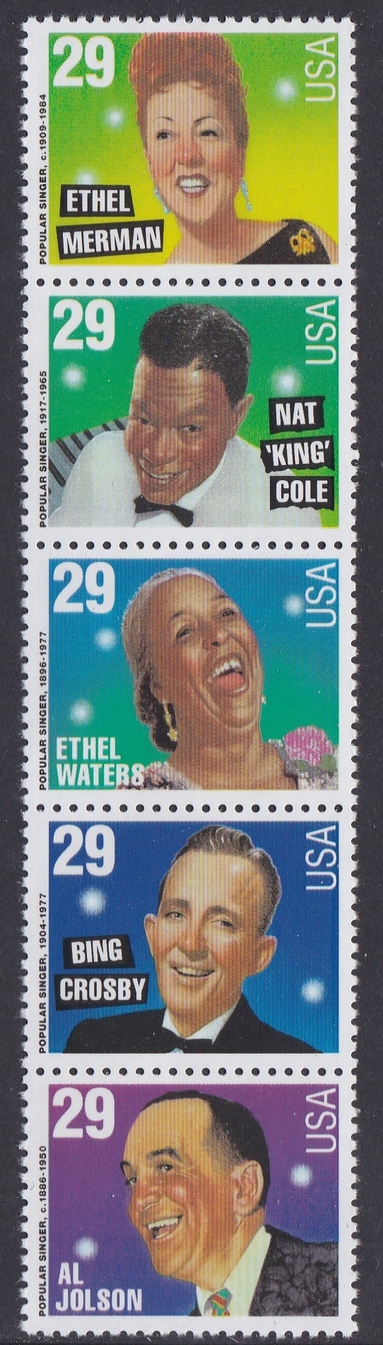 2853a Popular Singers MNH | United States, General Issue Stamp / HipStamp