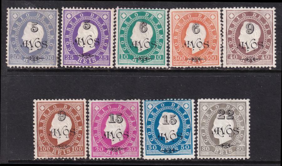 Timor 1902 SC 83-91 / Mun 76-84 Mint most NGAI RARE Set | Europe ...