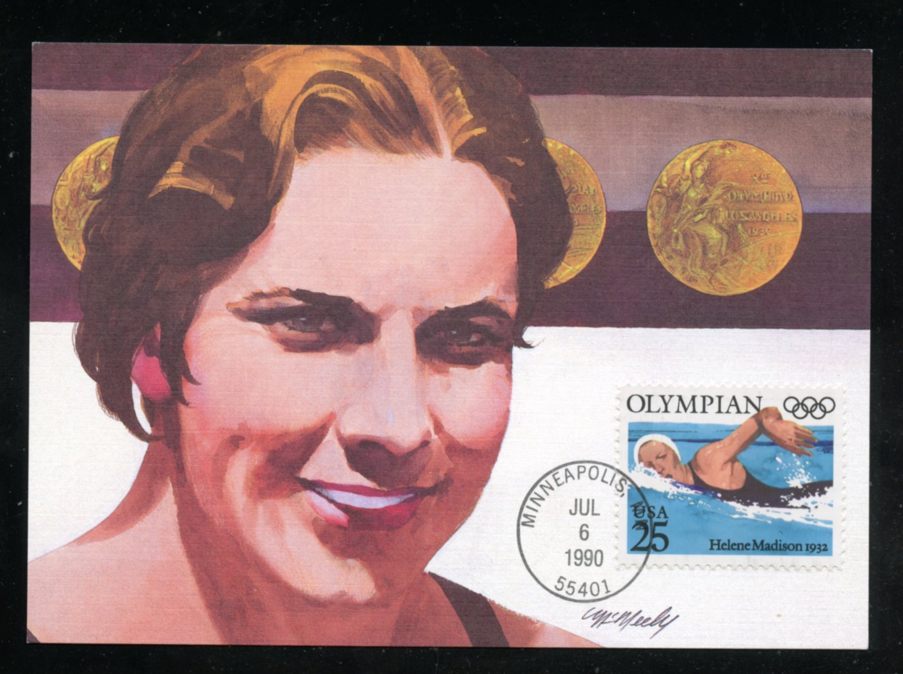 US 2500 Olympians - Helene Madison UA Unicover Maximum card | United ...