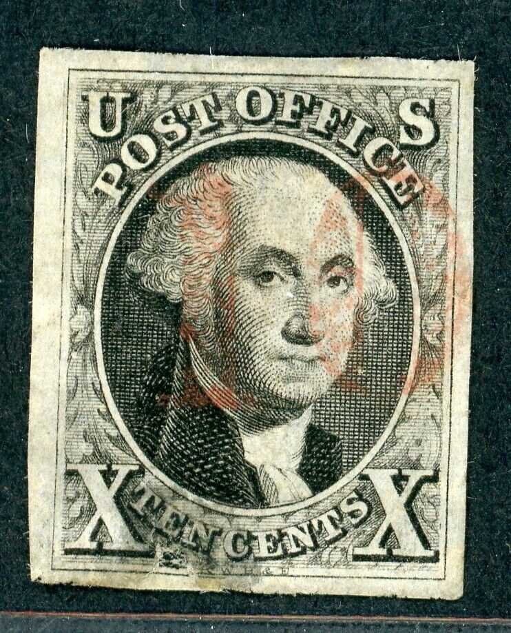 Scott #2 Used Extra Fine XF Repaired W/Crowe Certificate AK 10/12 ...