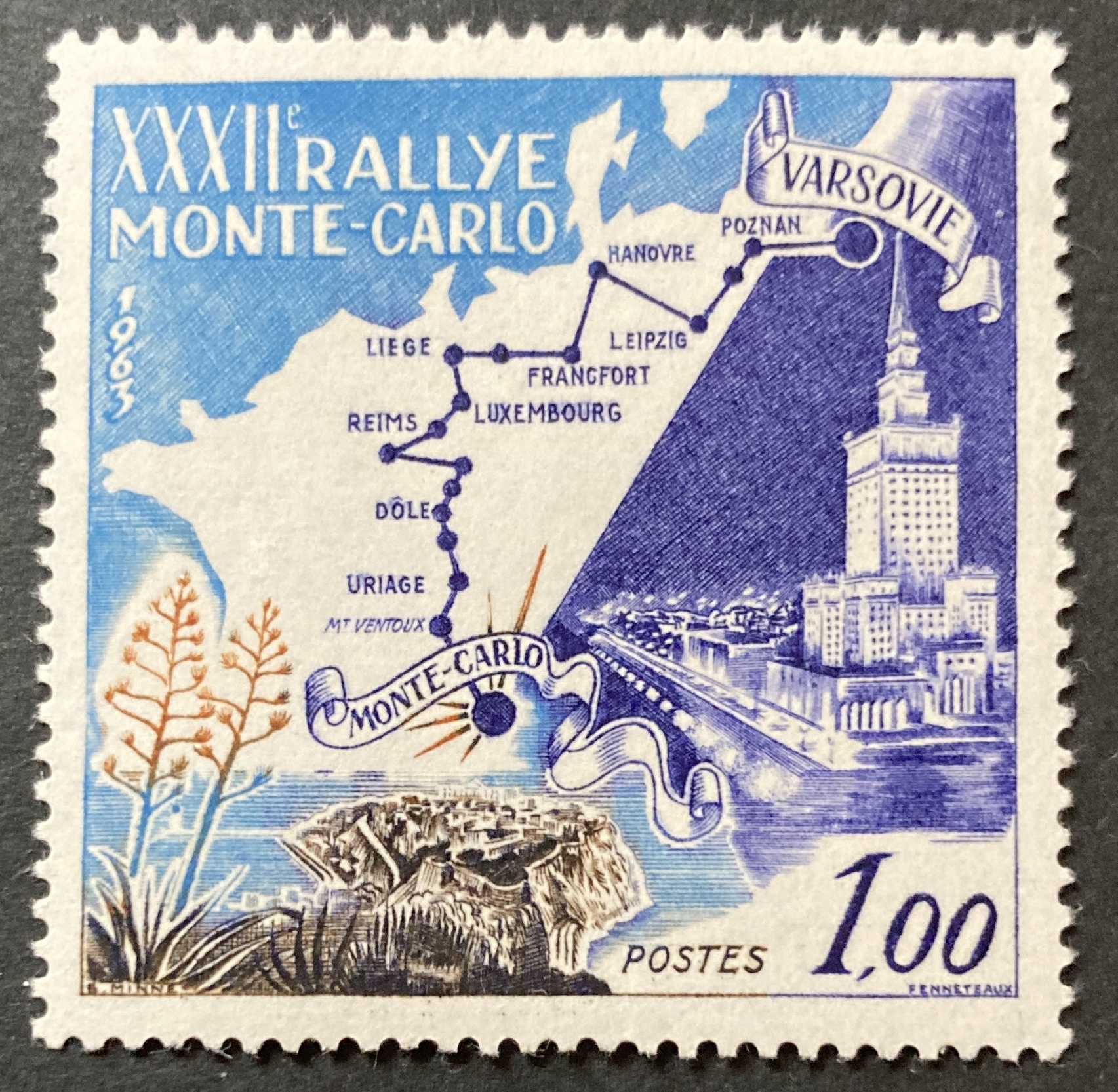 Monaco 1963 #549, Monte Carlo Rally, MNH. | Europe - Monaco, General ...