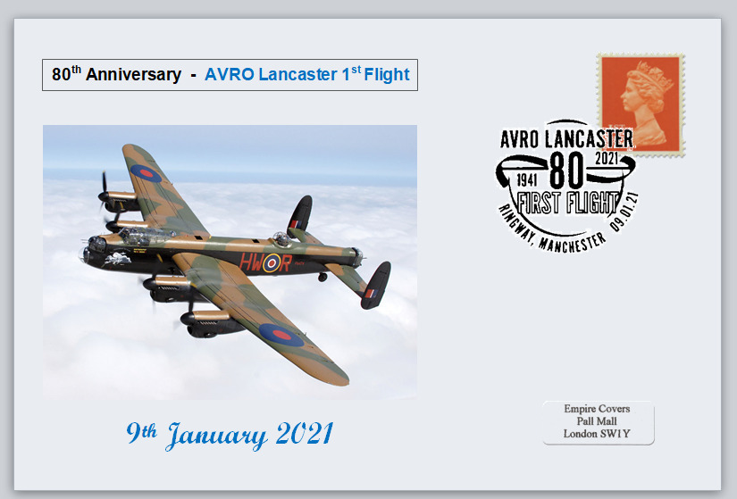 GB 2021 avro lancaster bomber militaria raf ww2 wwii aviation postcard ...