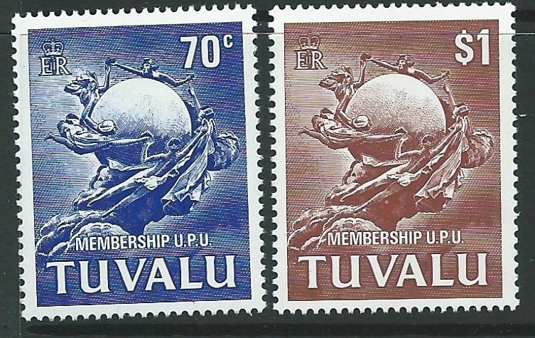 Tuvalu Sg177/8 1982 U.P.U Membership MNH | Australia & Oceania - Tuvalu ...