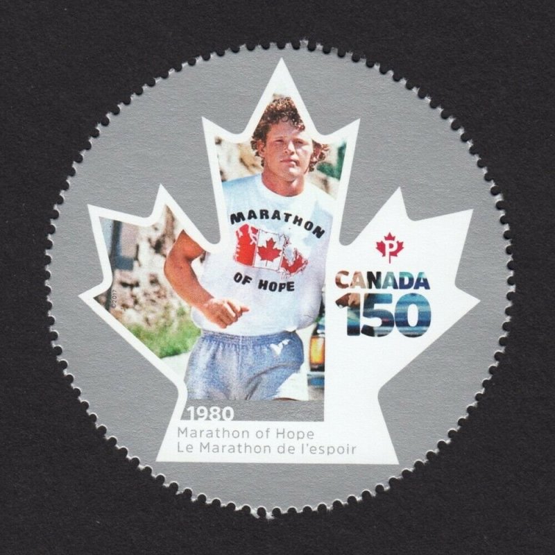 TERRY FOX MARATHON OF HOPE = CANADA 150 = Minisheet Stamp Canada 2017 ...
