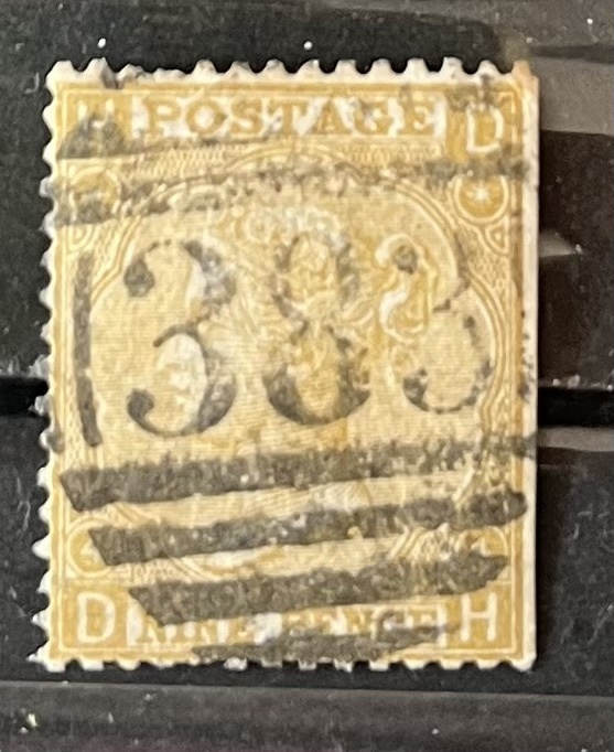 Great Britain #46 Plate 4 Used- SC=$575.00 (1 Straight Edge)* | Great ...