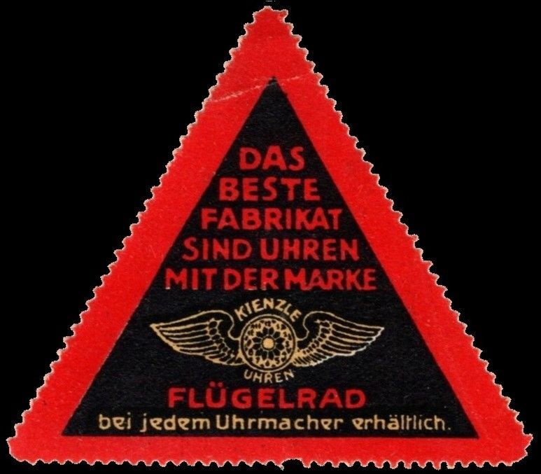 Vintage German Poster Stamp Best Brand Watches With Kienzle Brand Watch ...