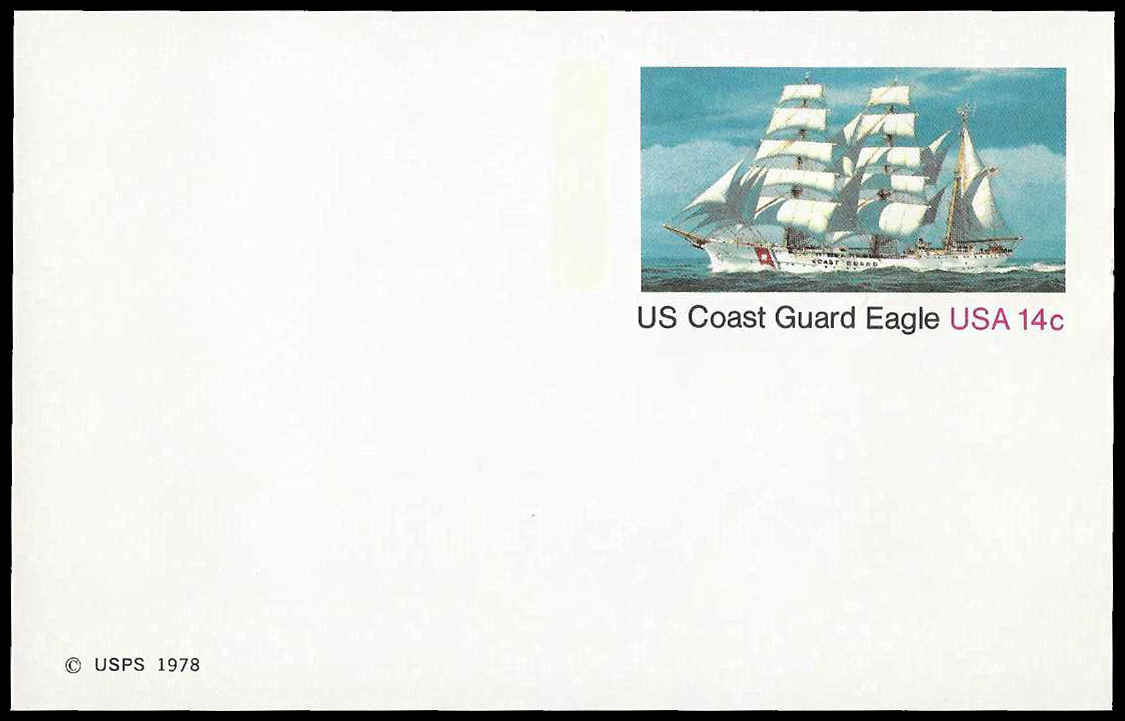 PCBstamps US UX76 14c Coast Guard Cutter Eagle Postal Card, unused, (1 ...