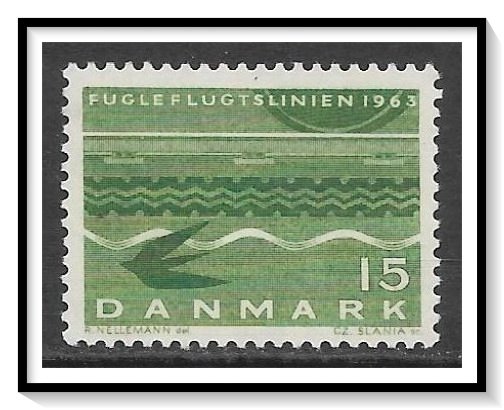 Denmark #407 Bird Flight Line Railroad MH | Europe - Denmark, General ...