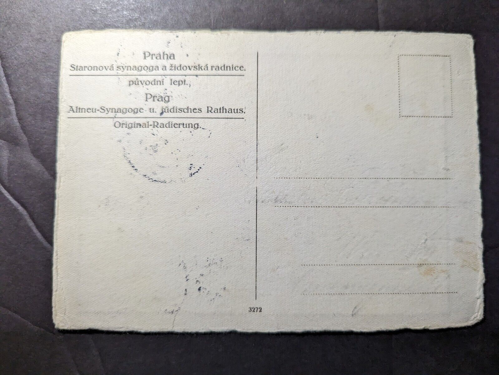 1929 Czechoslovakia Souvenir Postcard Cover Prague Old Synagogue and ...