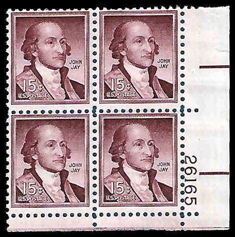 PCBstamps US #1046 PB 60c(4x15c)John Ray, 26165, MNH, (PB-4) | United ...