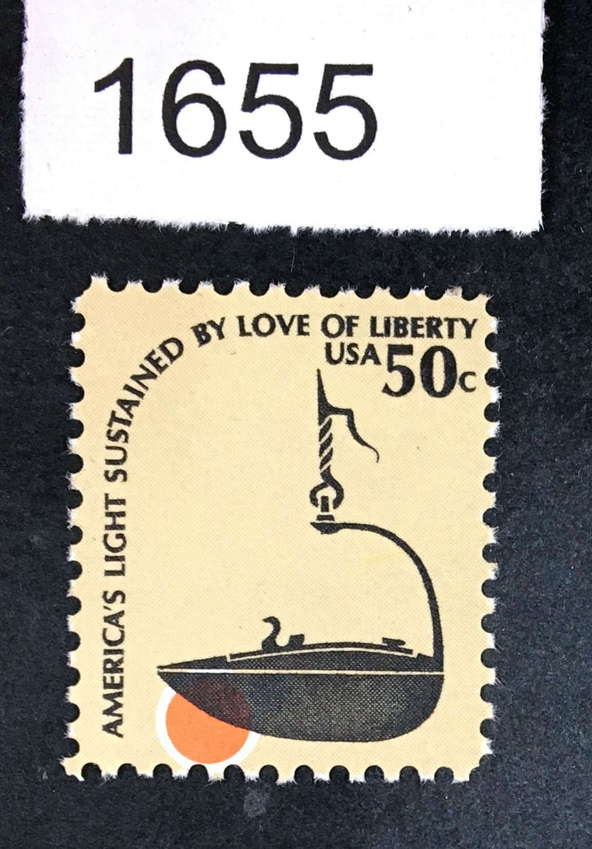 #313 US Stamps # 1068 VAR Lamp Shift Downwards Mint OG NH $ LOT #1655 ...