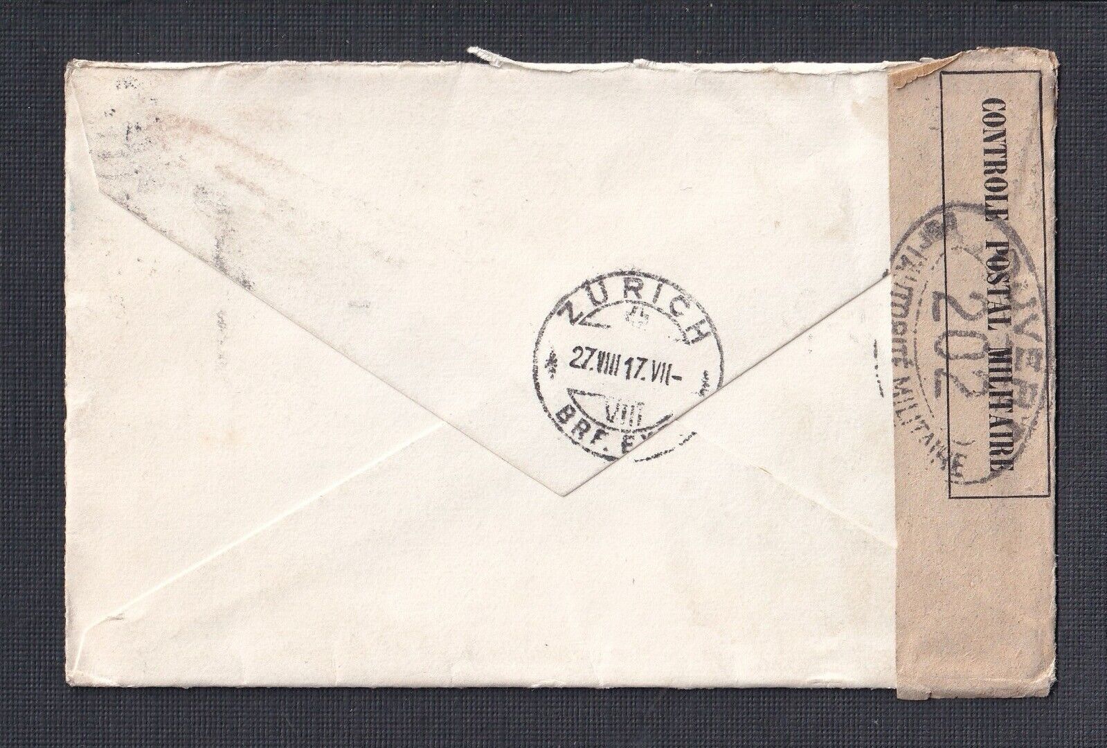 USA 1917 WW1 Censored 5c Cover Locust Valley New York to Zurich ...