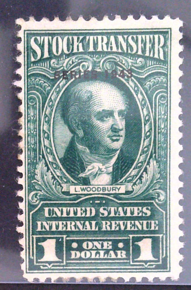 Scott #RD150 - $1 Bright Green - Stock Transfer Stamps - OG - 1943 ...