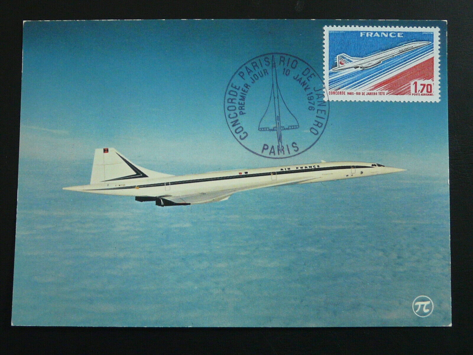 aircraft Concorde maximum card 1976 | Europe - France & Colonies, Stamp ...