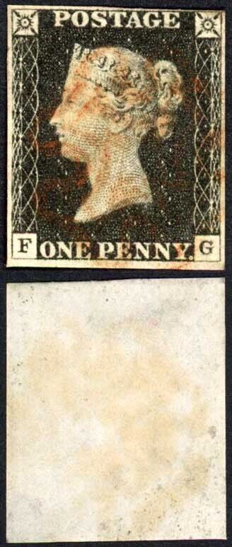 Penny Black (FG) Four Margins (close at top right) | Worldwide - Other ...