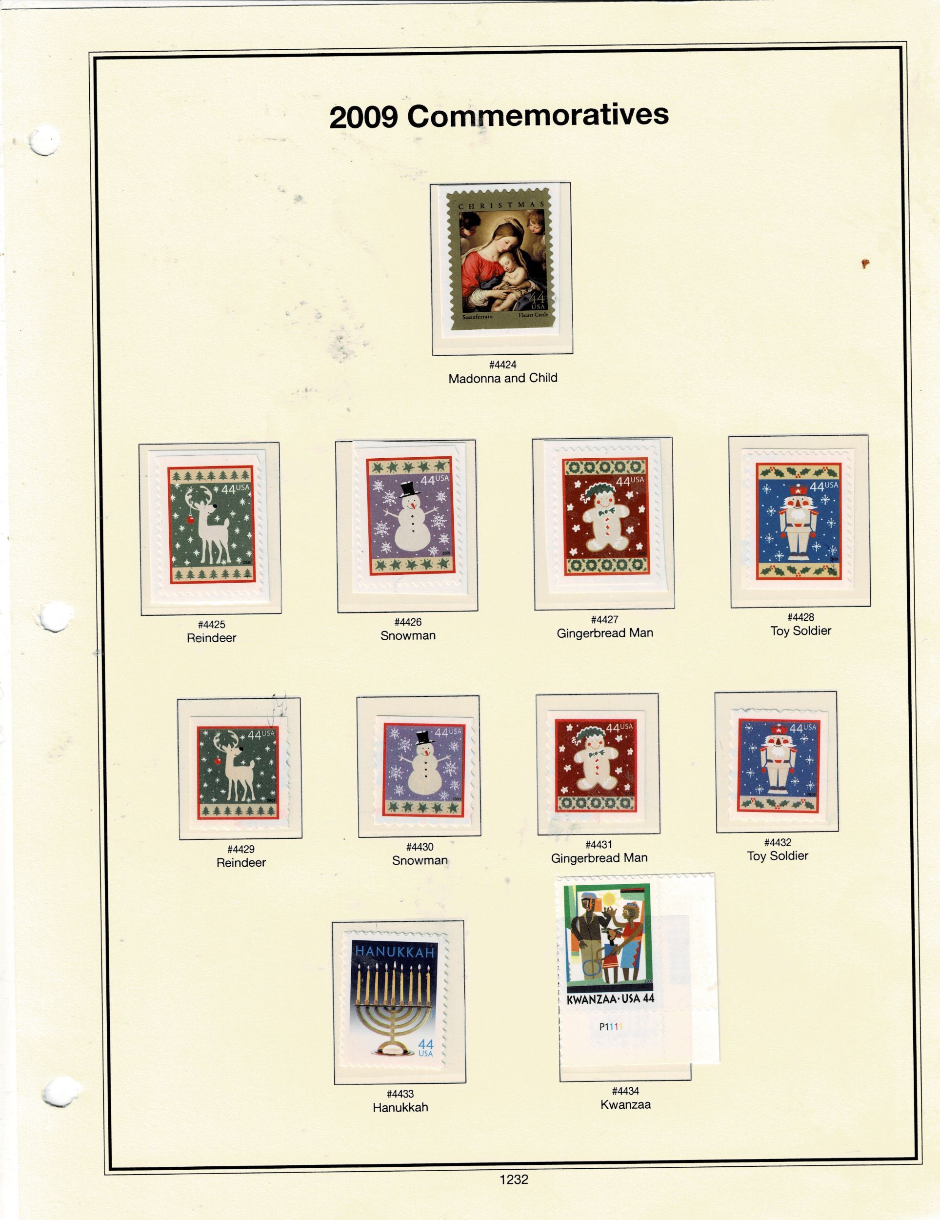 2009 Commemoratives 44c US Postage Singles #4424-34 VF MNH | United ...