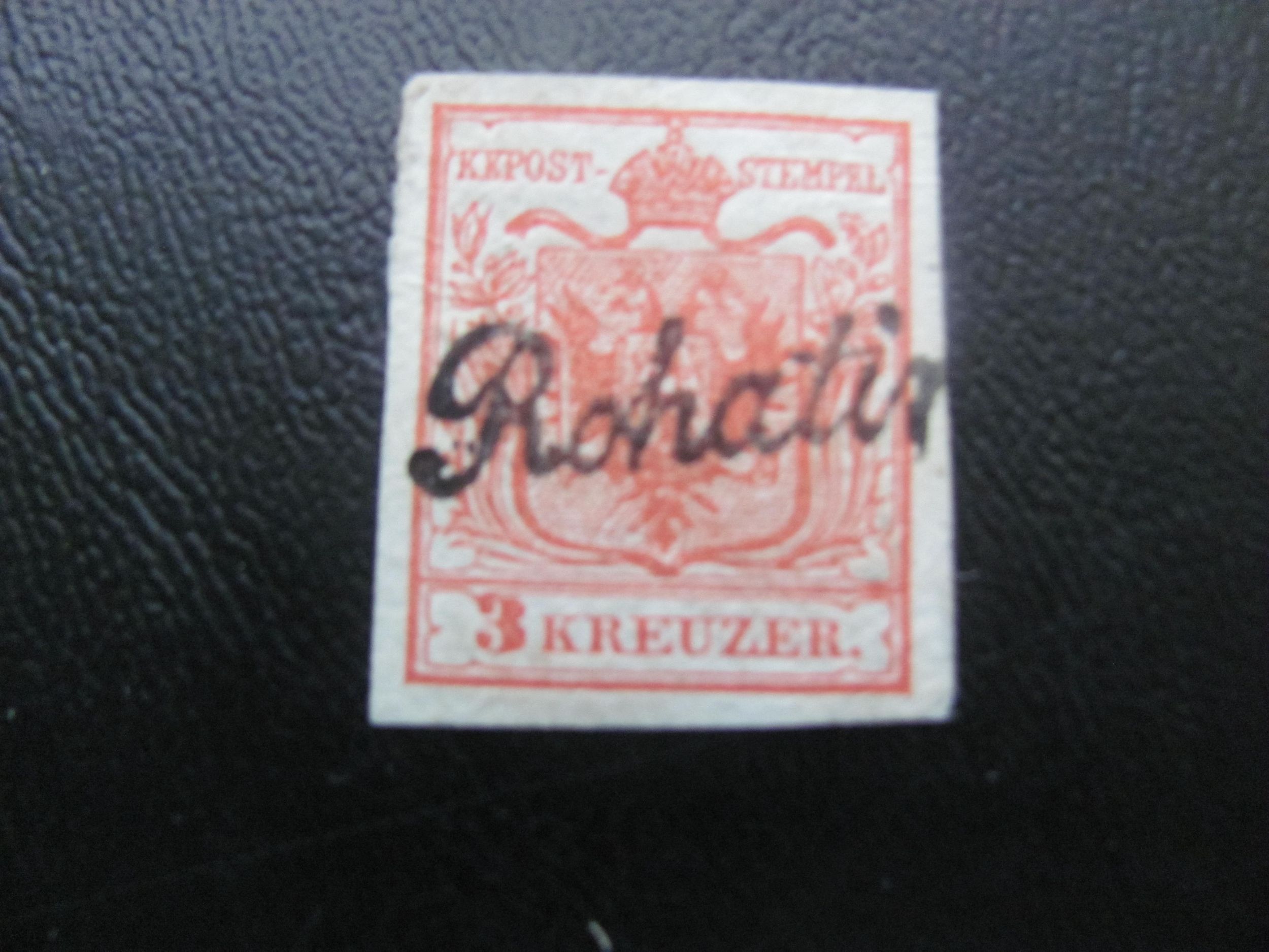 Austria 1850 Used SC 3a Ribbed Paper XF (160) | Europe - Austria ...
