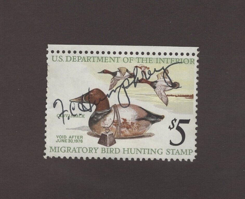 RW42 - Federal Duck Stamp. Hunter Signed Single. Used. Nice Center #02 ...
