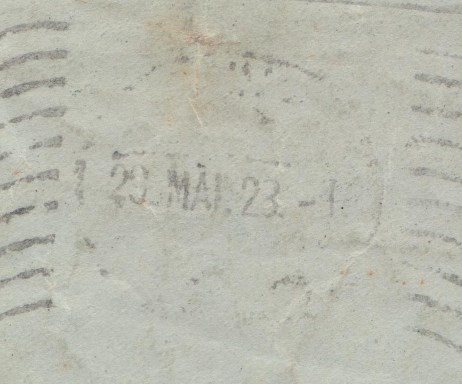 5/26/1923 Kepkypa Greece Multi Language via British Post Office ...
