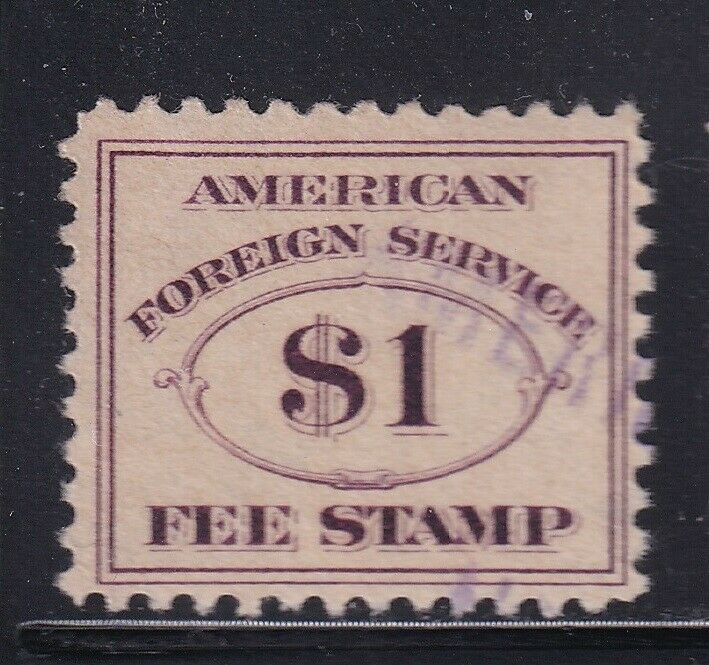 RK22 VF used consular revenue stamp with nice color cv $ 160 ! see pic ...