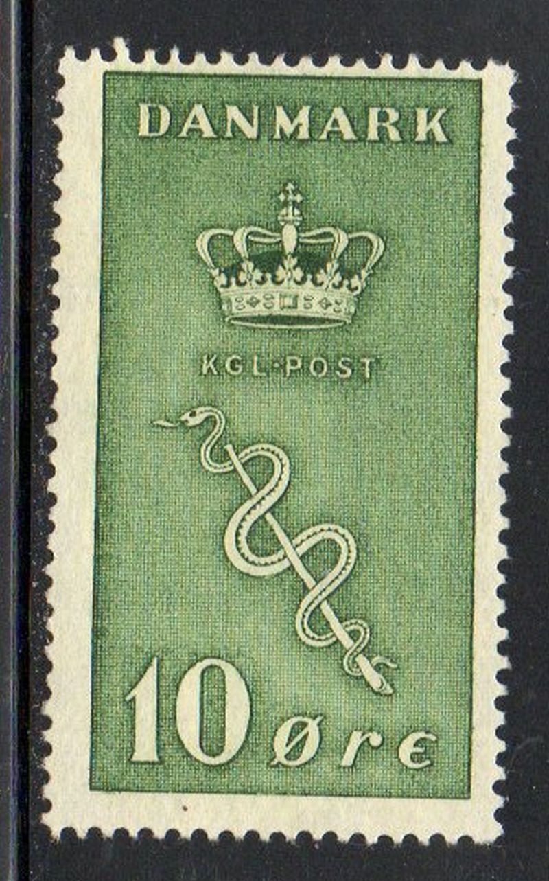 Denmark Sc B3 1929 10 ore green Cancer Charrity stamp used | Europe ...