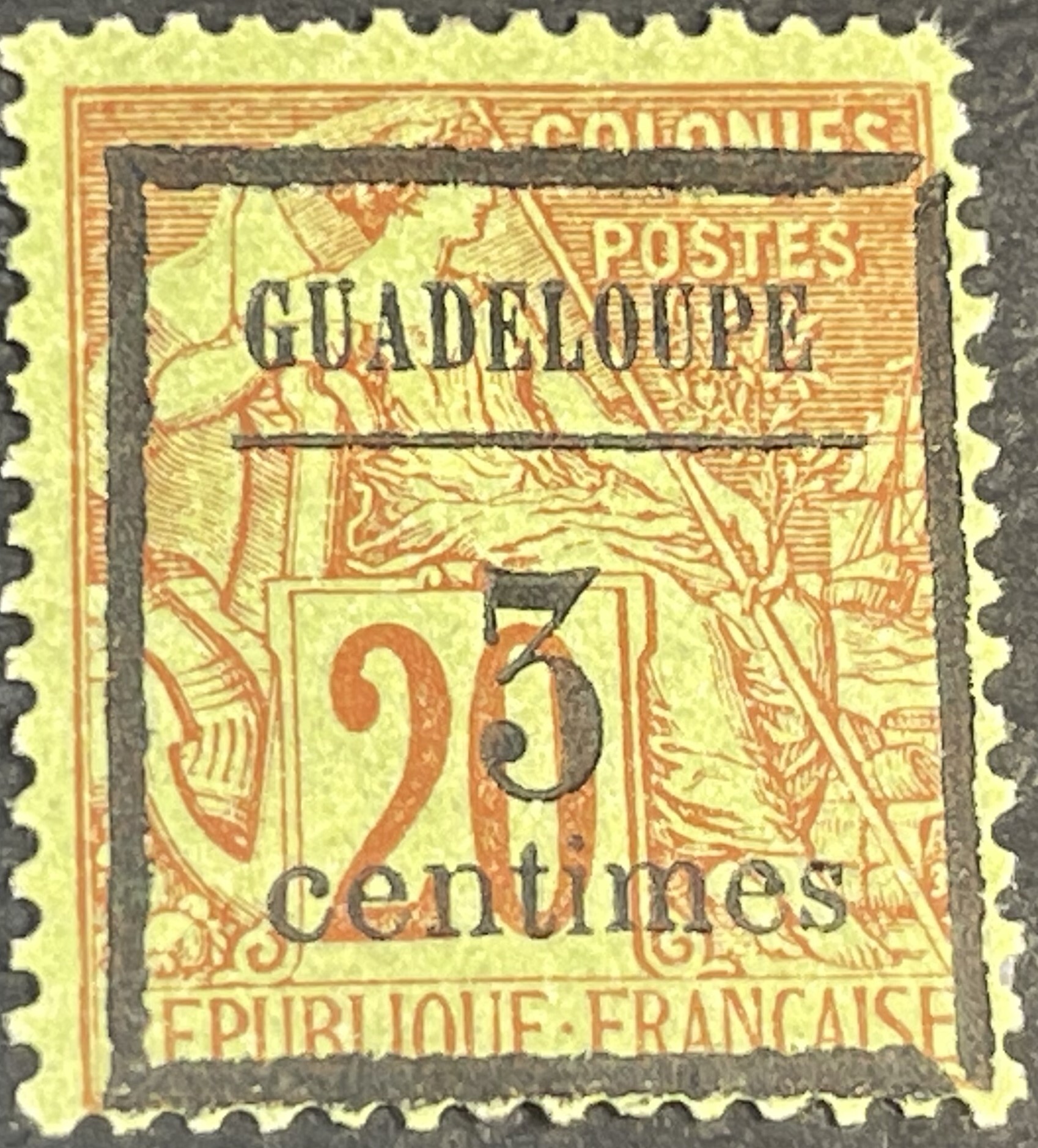 Guadaloupe # 3-Mint/Hinged---Single----1889 | Europe - France ...