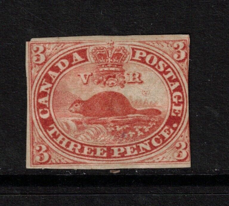 Canada #4 Mint Fine Original Gum Hinge Remnant In At Right Margin ...