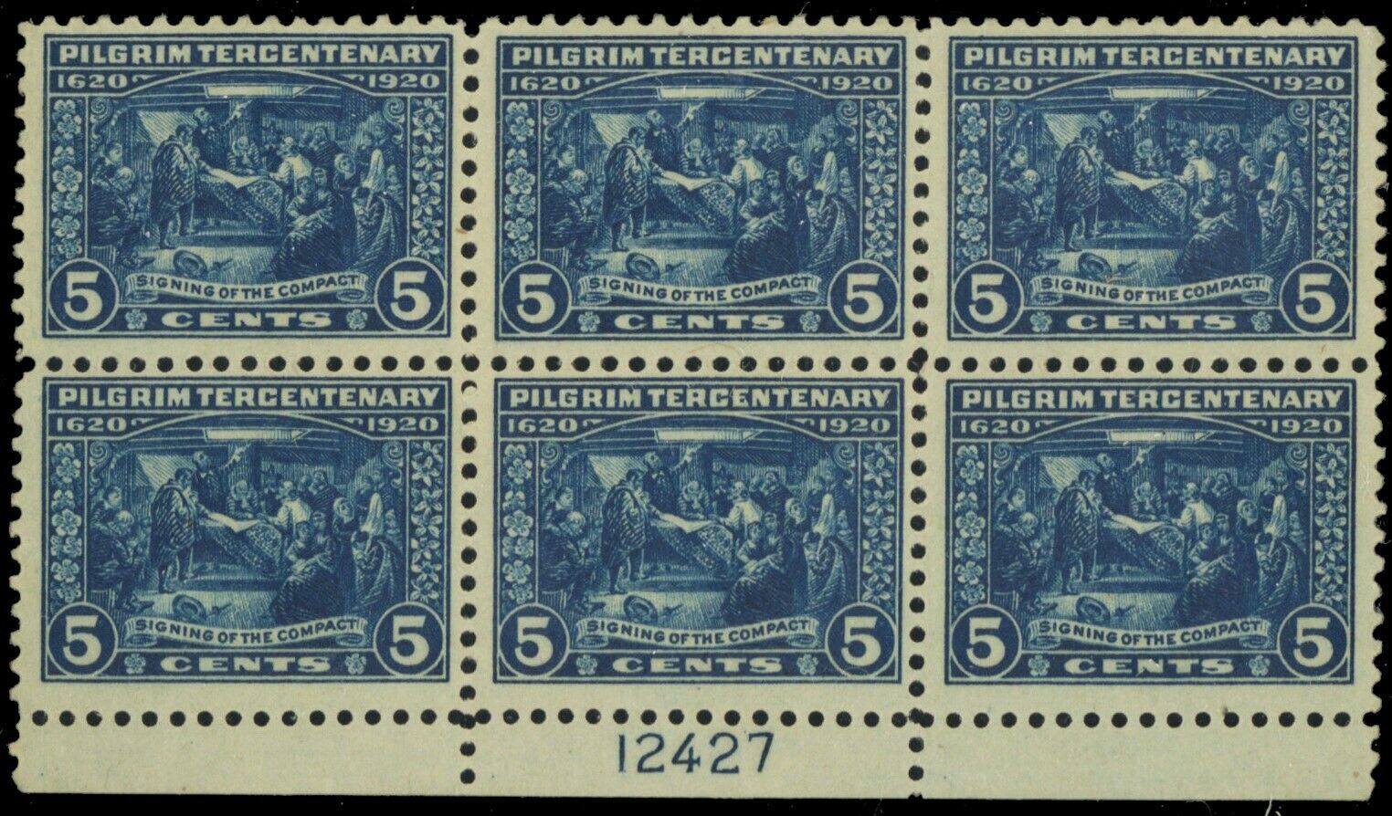 550, Mint VF NH 5¢ Plate Block of Six Stamps * Stuart Katz | United ...