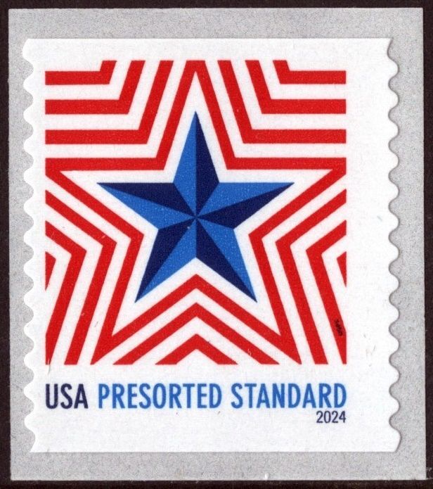 SC#5832 (Presorted Standard) Radiant Star Coil Single (2024) SA ...