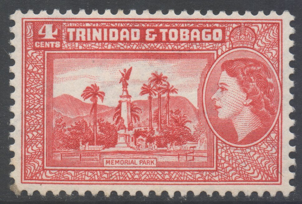 Trinidad Tobago Scott 75 - SG270, 1953 Elizabeth II 4c MH* | Caribbean ...
