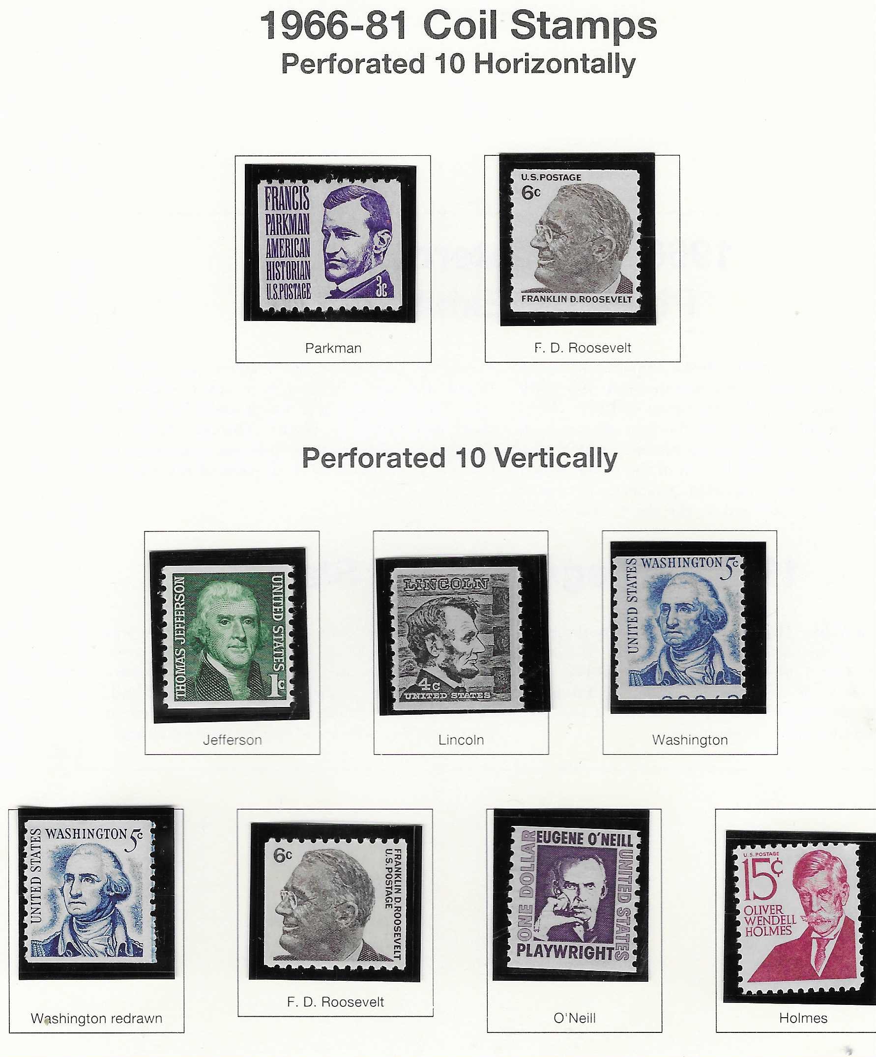 US#1297-1305C "Coil Stamps (MNH) CV$5.25 | United States, General Issue ...