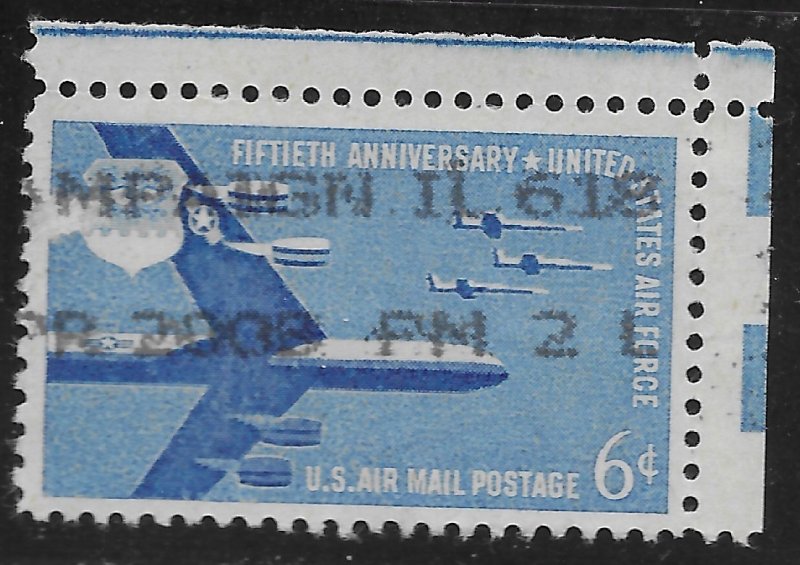 US #C49 7c Air Force, 50th Anniversary | United States, Air Mail Stamp ...