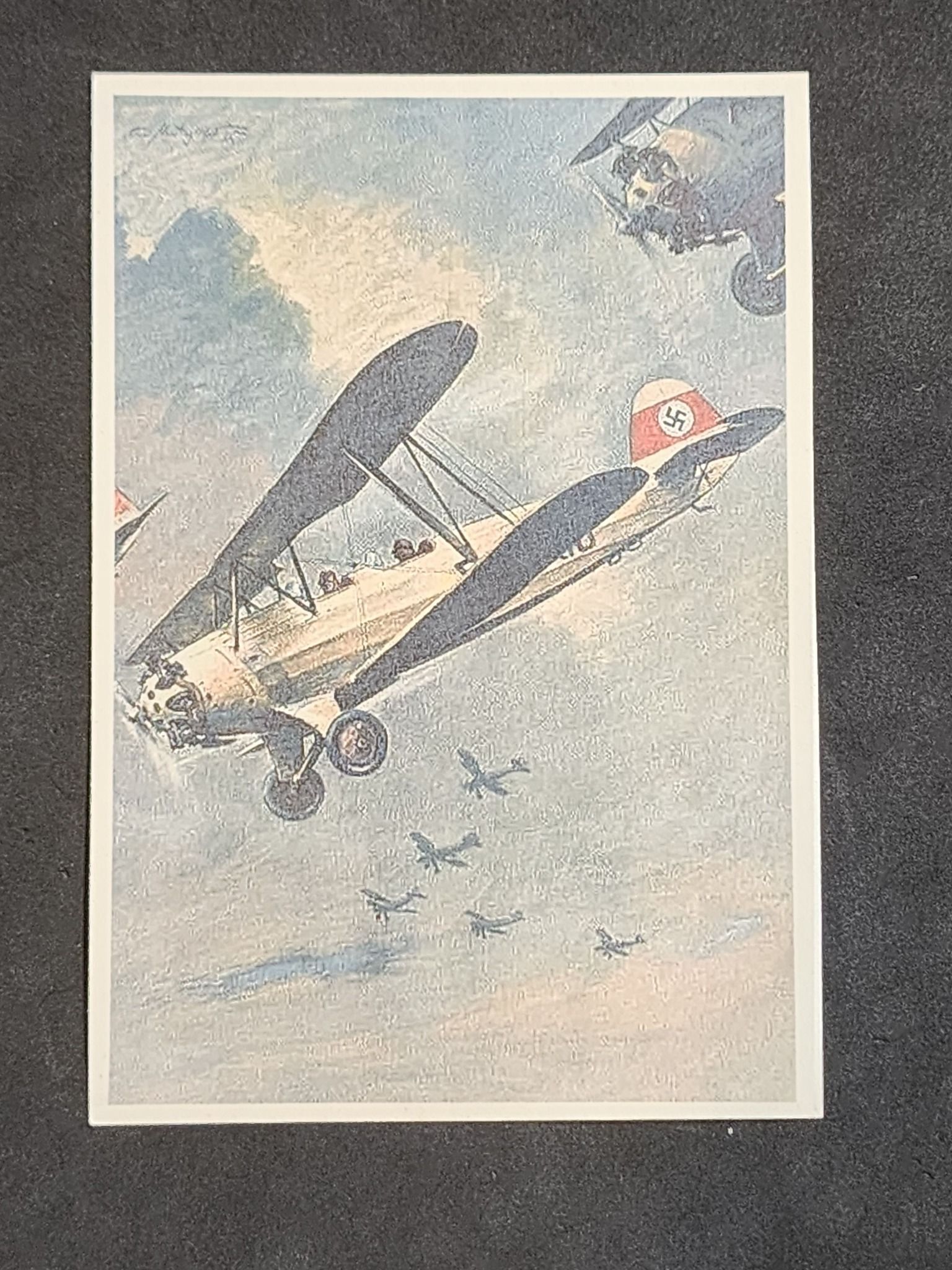 Nazi Germany Third Reich Luftwaffe plane propaganda postcard WW2 WWII ...