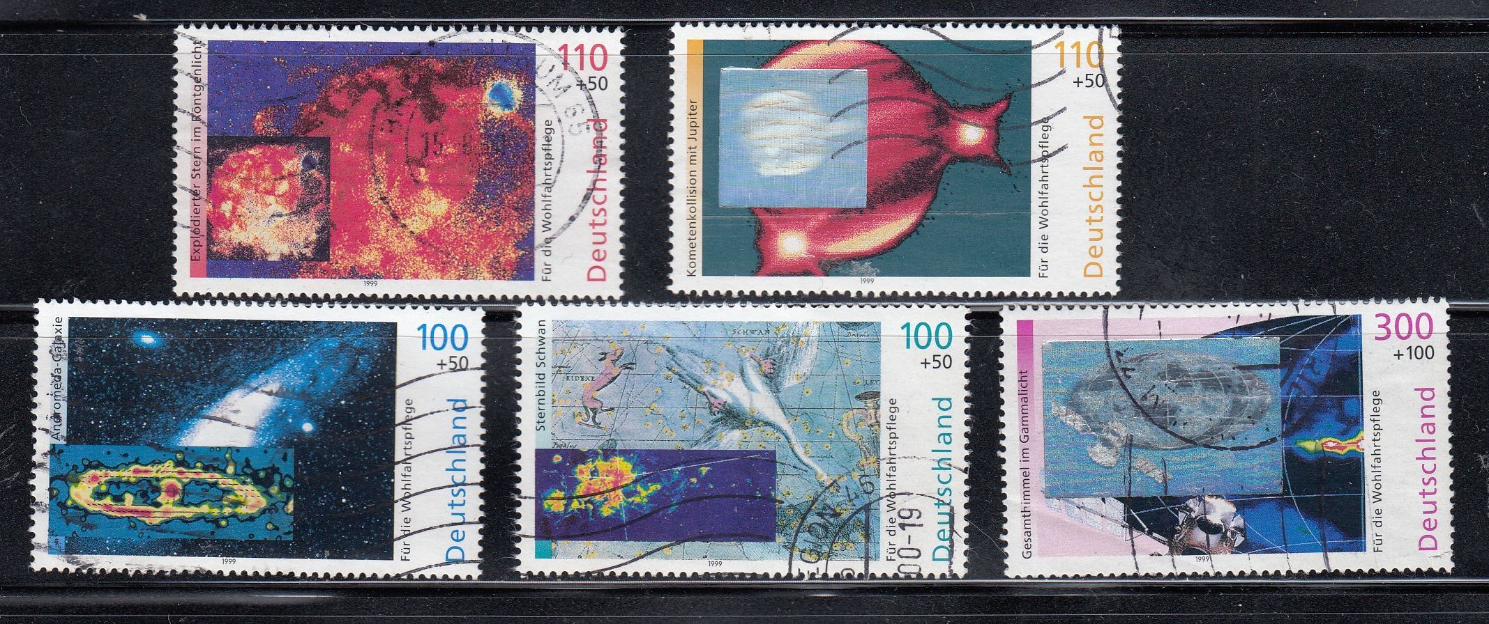 Germany 1999 Sc#B855-859 The Cosmos Used set of 5 SCV $10.00 | Europe ...
