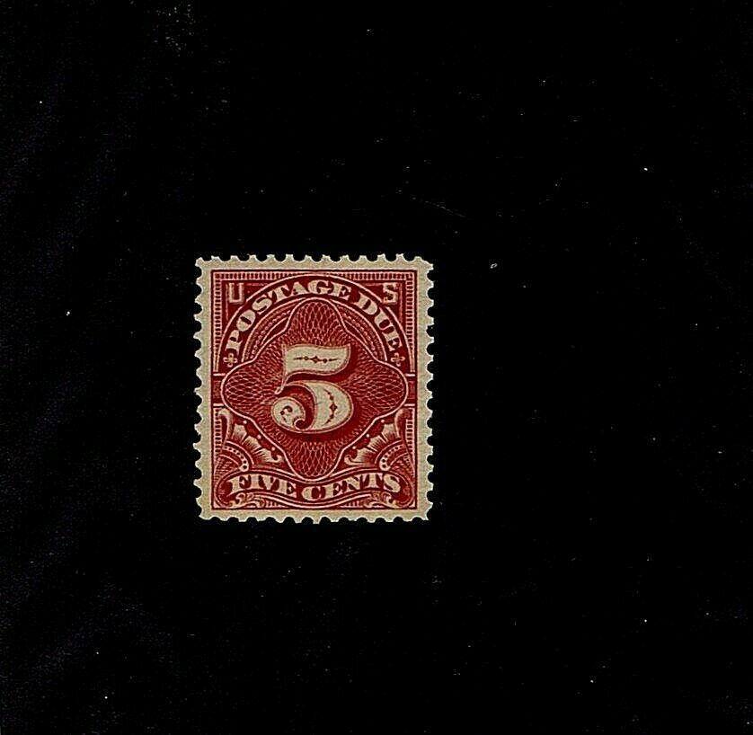 SC# J41 ORIG GUM MNH 5 CENT POSTAGE DUE STAMP, 1895, 2018 PSAG CERT ...