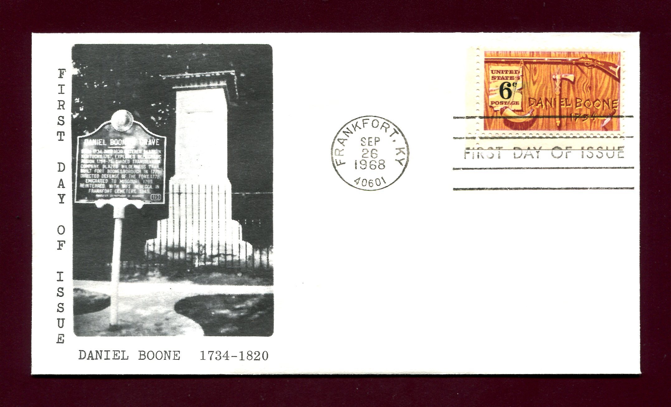 Sc. 1357 Daniel Boone FDC - Unknown | United States, General Issue ...