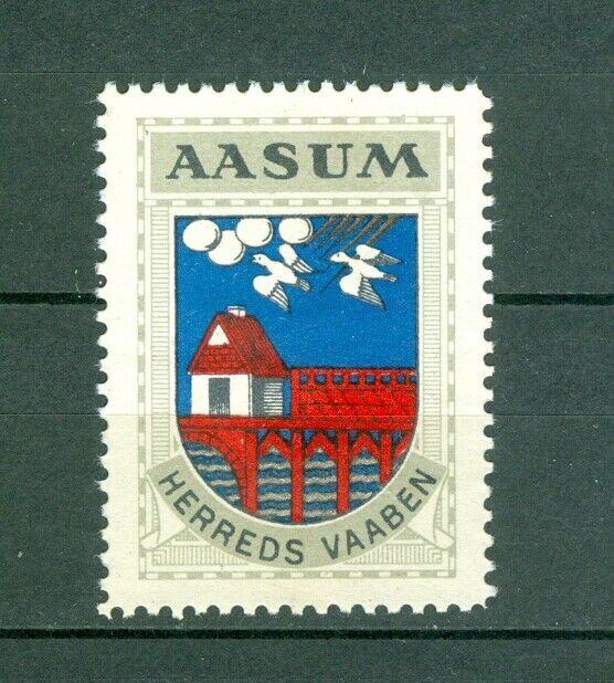 Denmark. 1940/42 Poster Stamp. MNG Coats Of Arms: District: Aasum ...