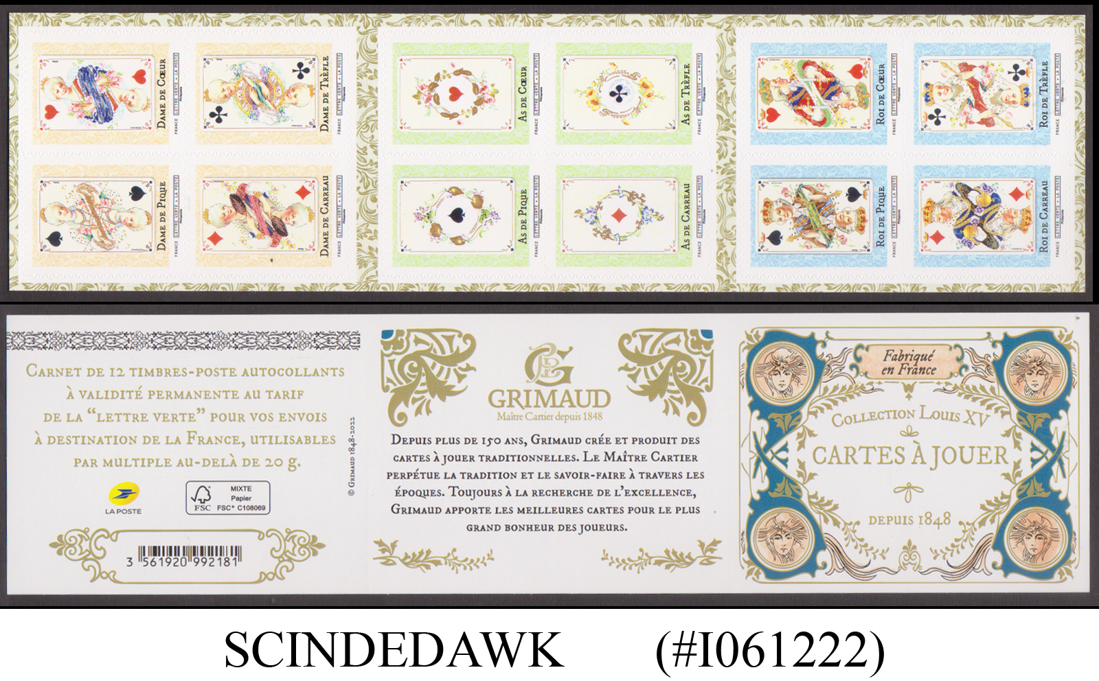 France - 2022 18th Century Playing Cards Collection Louis XV - Stamp ...