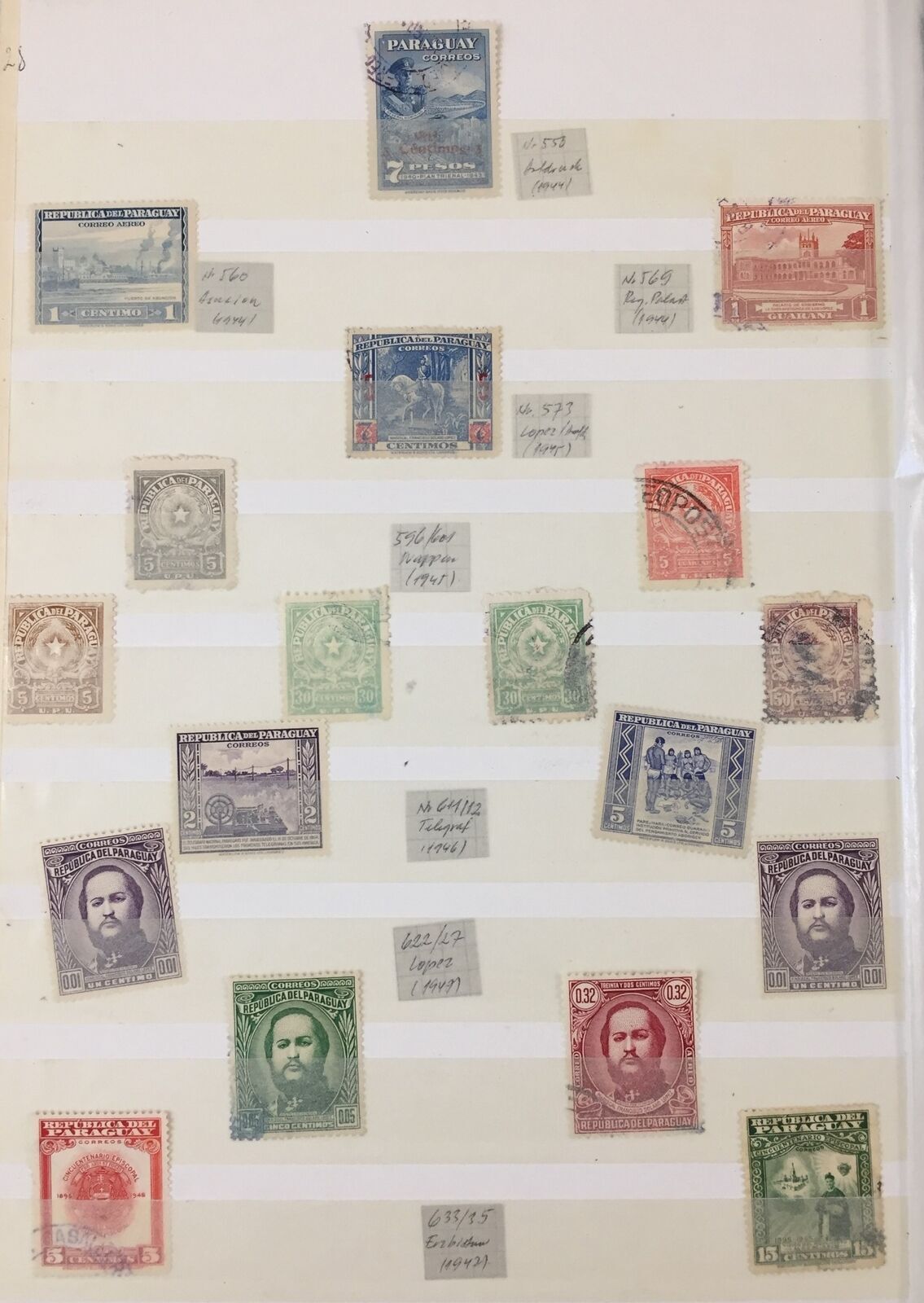 Paraguay Early/Mid M&U Collection(Apx 120+Items) TK759 | Central ...