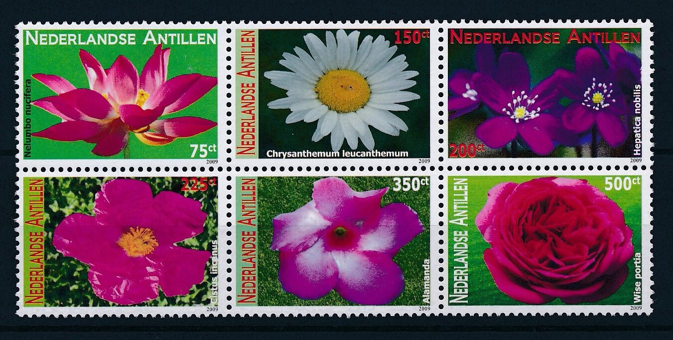 [27611] Netherlands Antilles 2009 Flora flowers blumen Lotus MNH ...