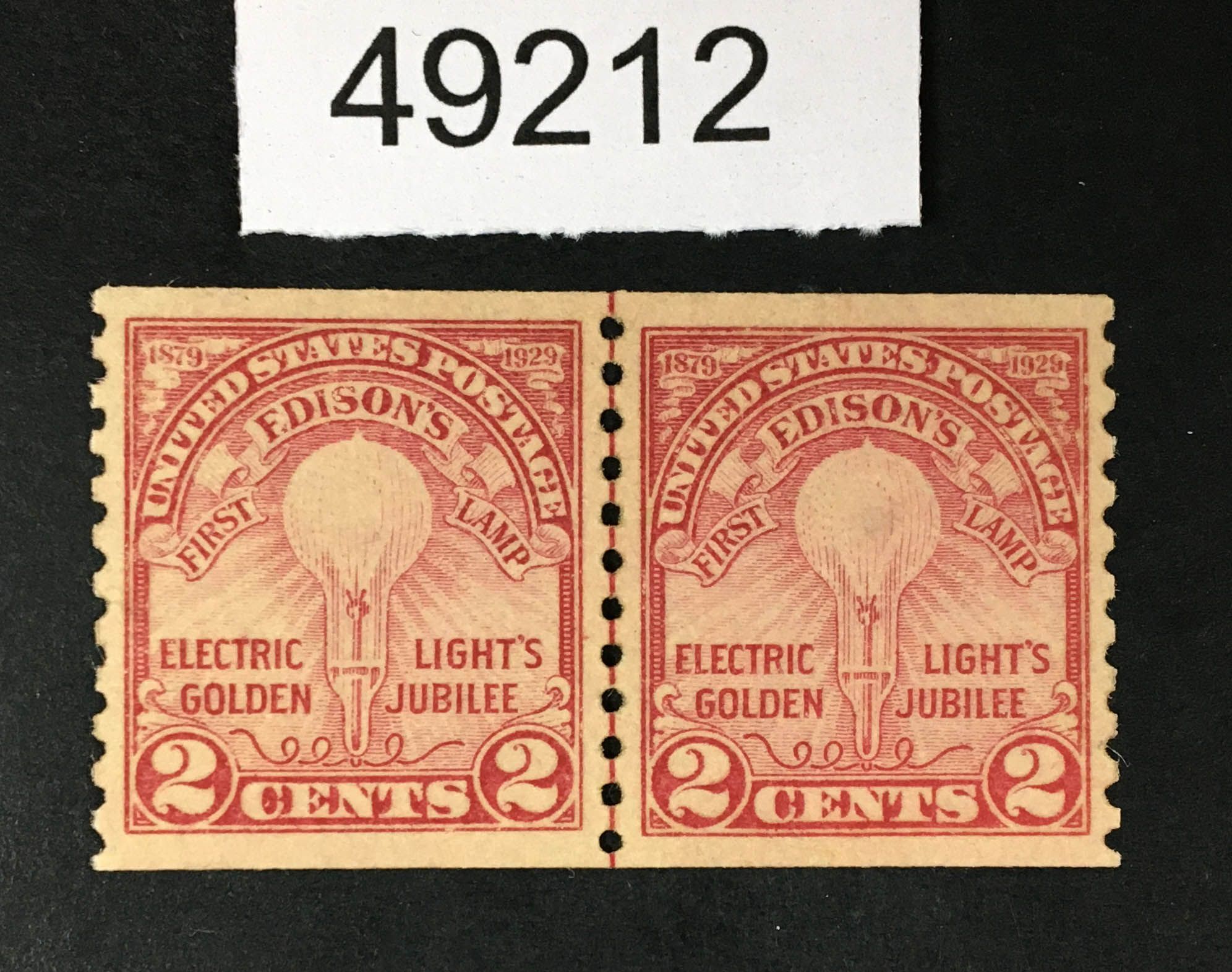 US Stamps # 656 Line Pair Mint OG NH LOT #49212 | United States ...