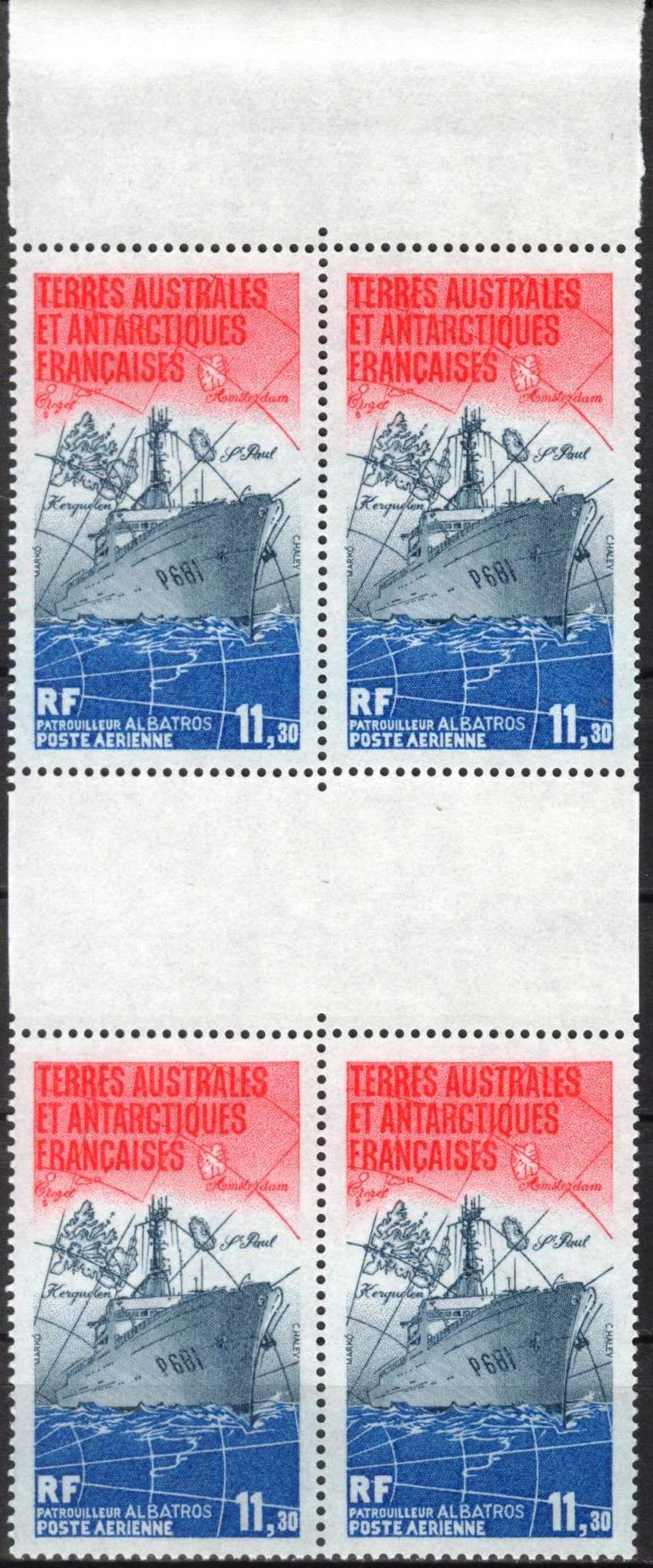 TAAF 1984 Ships Patrol Boat " Albatros " Block x 4 MNH** | Europe ...