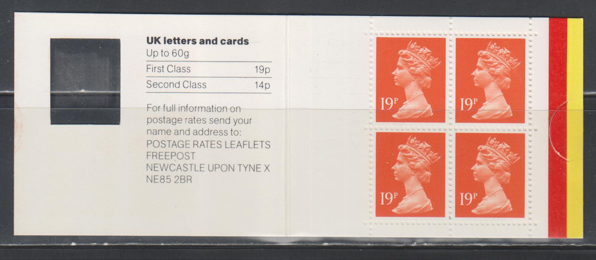 Great Britain, 19p Machin, (SC# MH106c) MNH BOOKLET PANE | Great ...